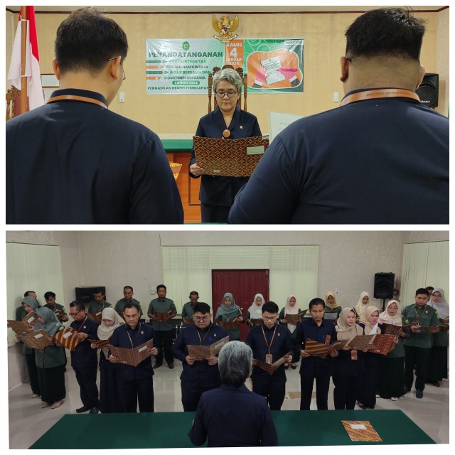 PENANDATANGANAN PAKTA INTEGRITAS, PERJANJIAN KINERJA, IKRAR BERSAMA DAN KOMITMEN BERSAMA 2024 ...